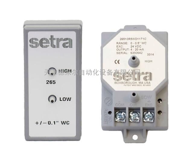 Setra Model 265气体微压差压传感器 - 谷瀑(GOEPE.COM)